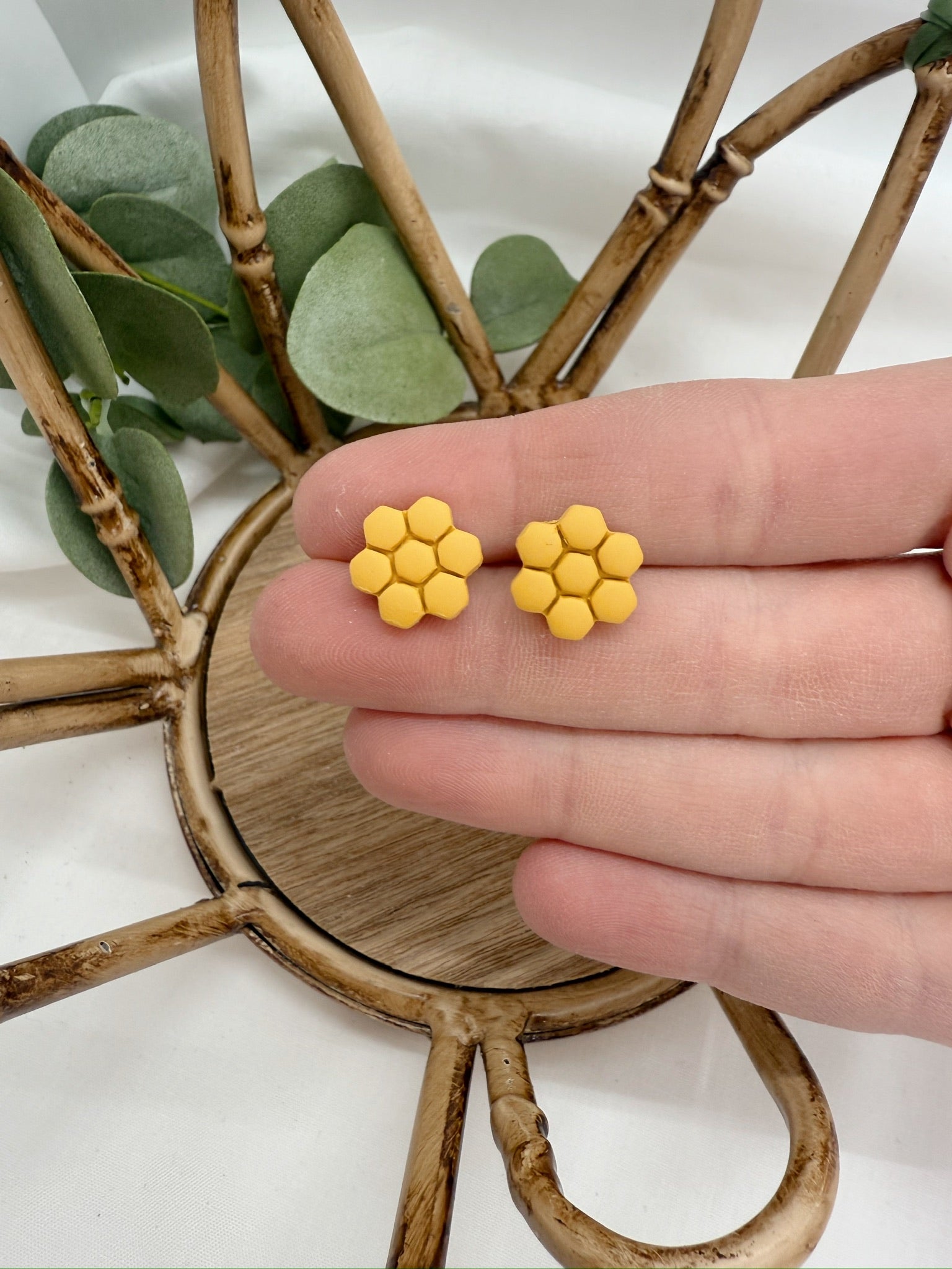 Honeycomb Studs – Made With Love, Lauren