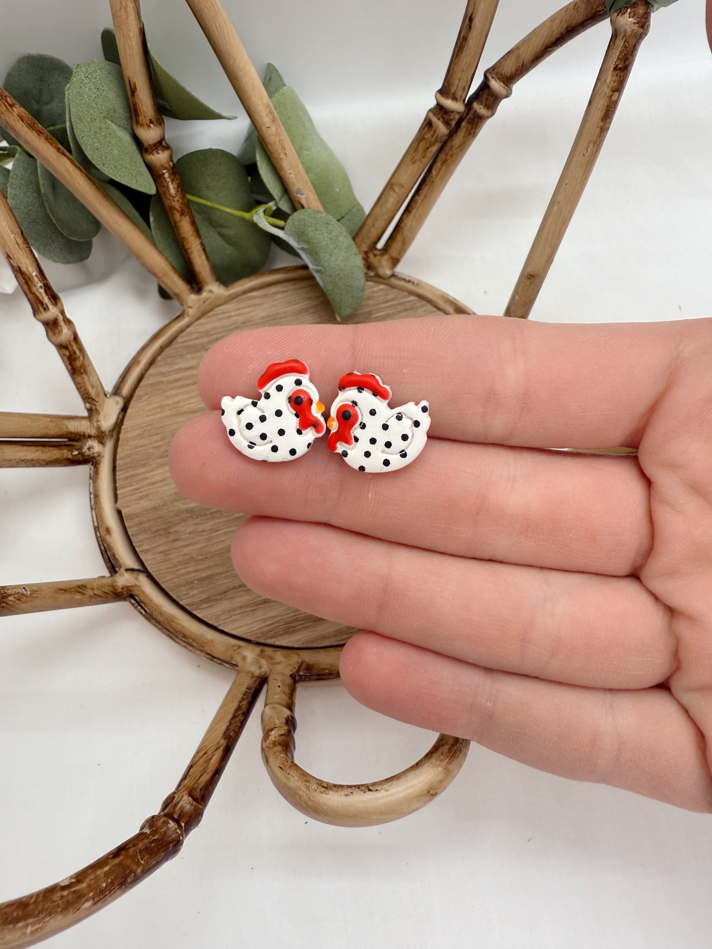 Spotted Chicken Stud – Made With Love, Lauren