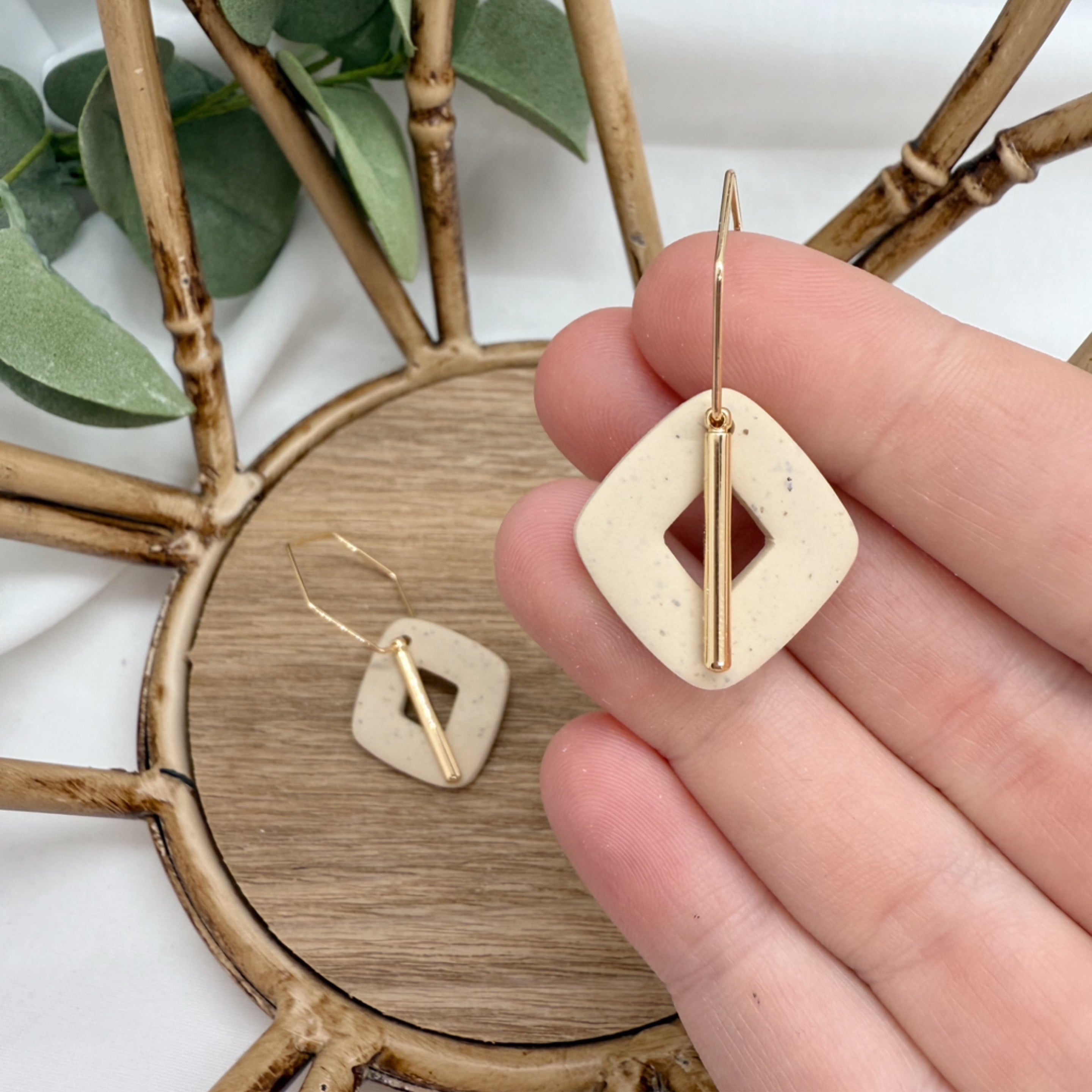 Deco Hexagon Hoops – Made With Love, Lauren